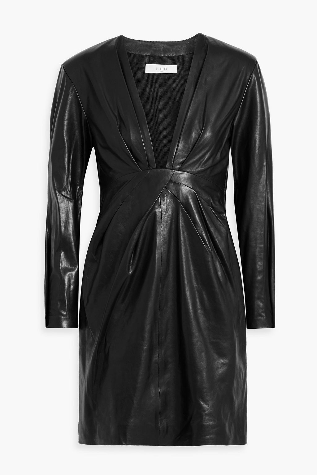 IRO Enali Mini Kleid aus drapiertem Leder – Stilvolles Abendkleid für ...